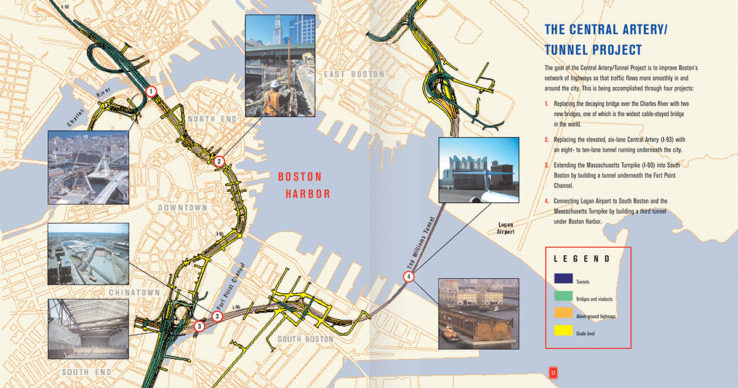 Big Dig MapSpread | Peter Blaiwas Graphic Design